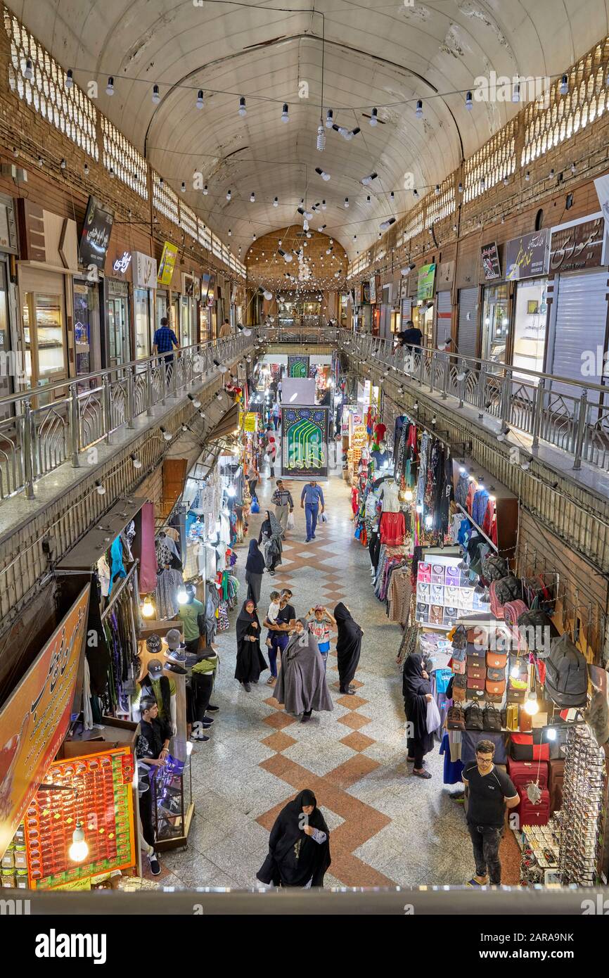 The bazaar in the Iranian city of Mashhad, taken on June 14, 2017. With ...