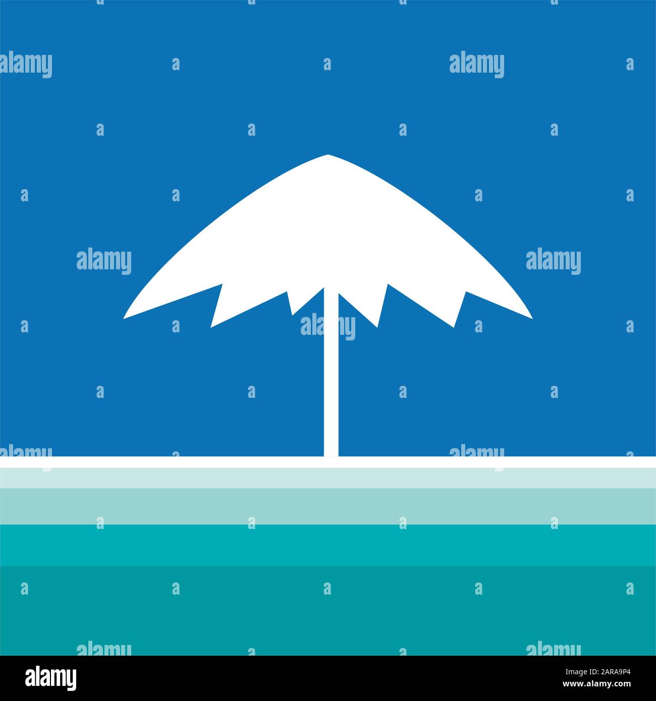 Square on the sea Stock Vector Images - Alamy