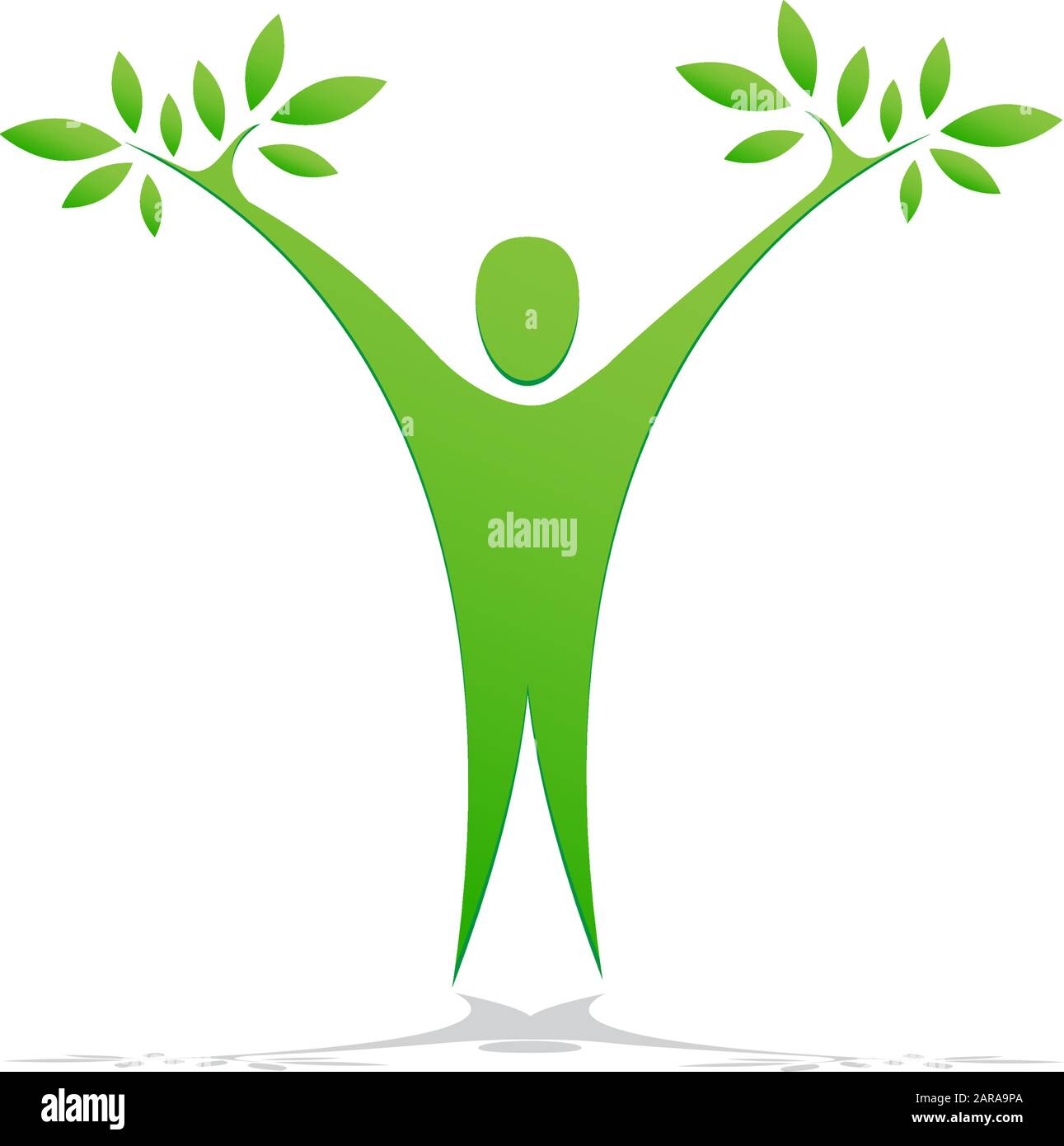 Vector sign man and tree Stock Vector Image & Art - Alamy