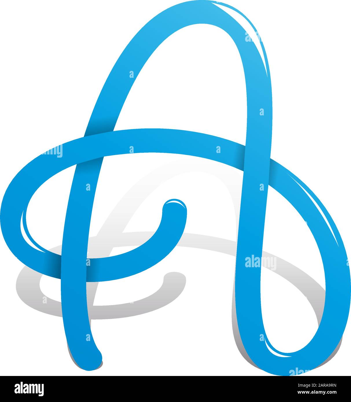 Vector sign letter A, blue lace Stock Vector Image & Art - Alamy