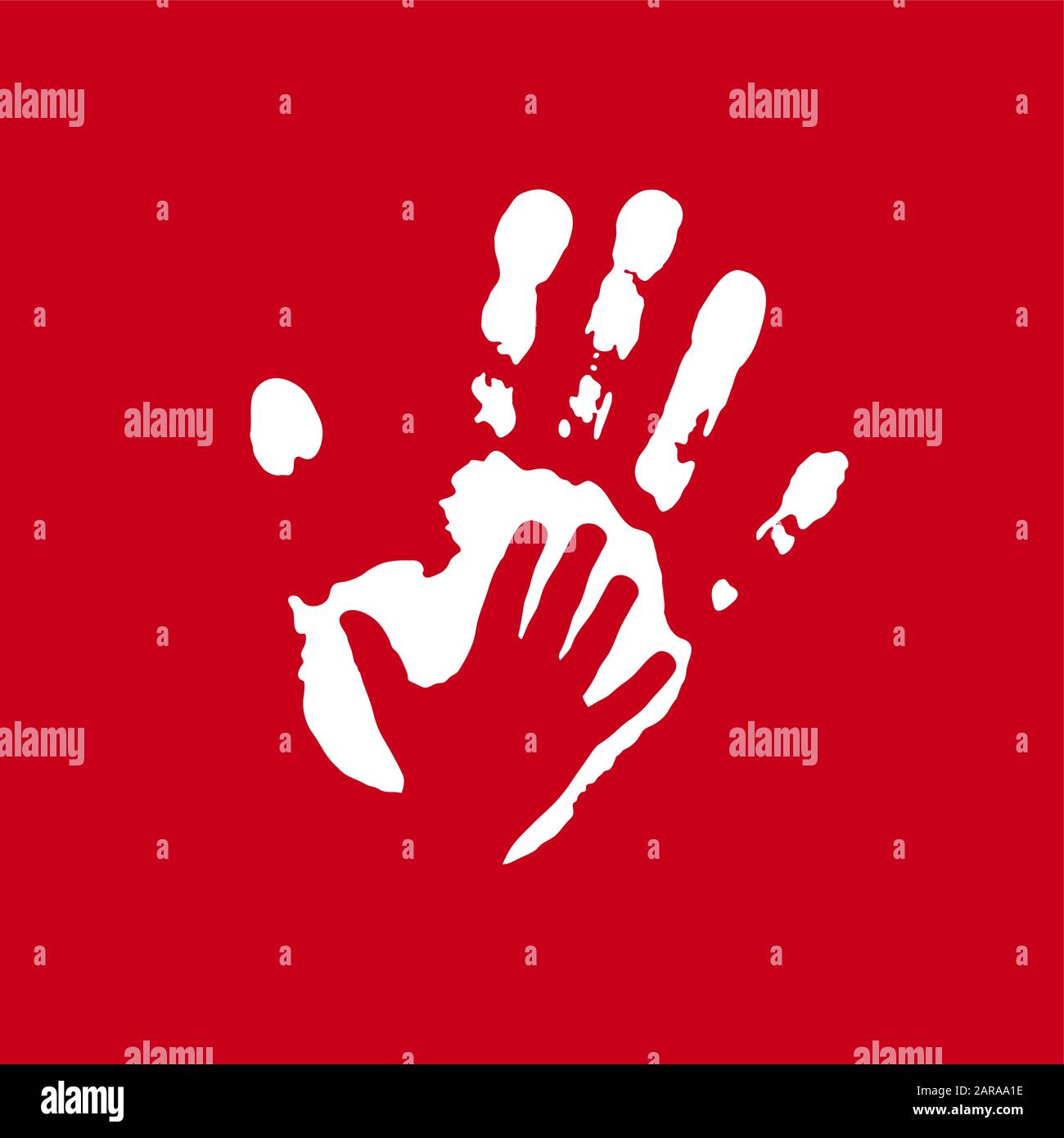 Vector sign imprint and child's hand Stock Vector Image & Art - Alamy