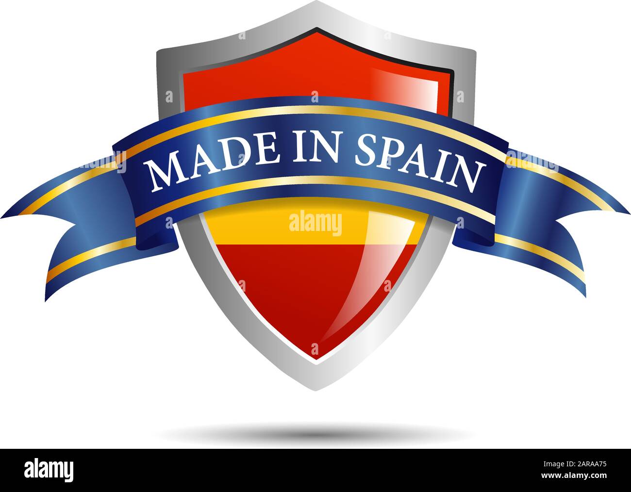 Vector shield made in Spain Stock Vector Image & Art - Alamy