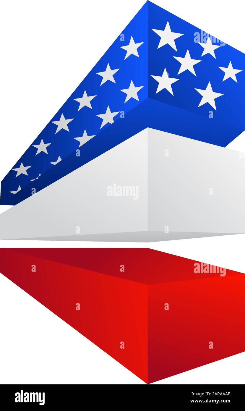 vector sign American construction, boxes and buildings Stock Vector ...