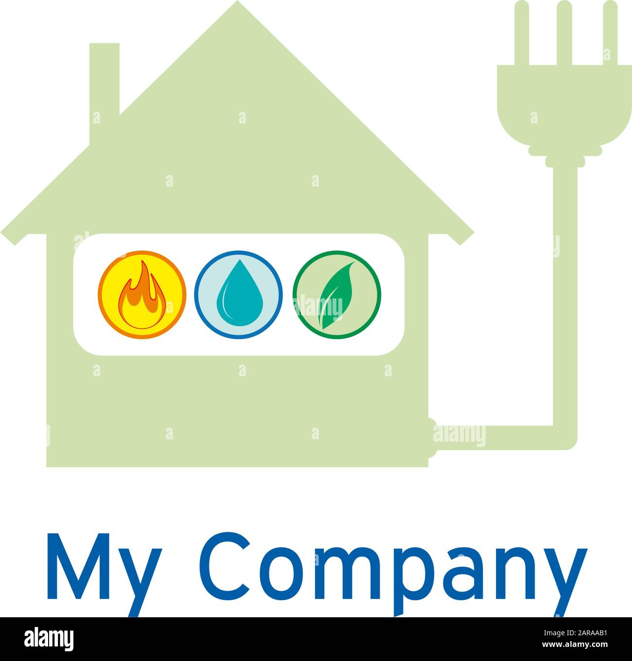 Vector sign Home energy Stock Vector Image & Art - Alamy