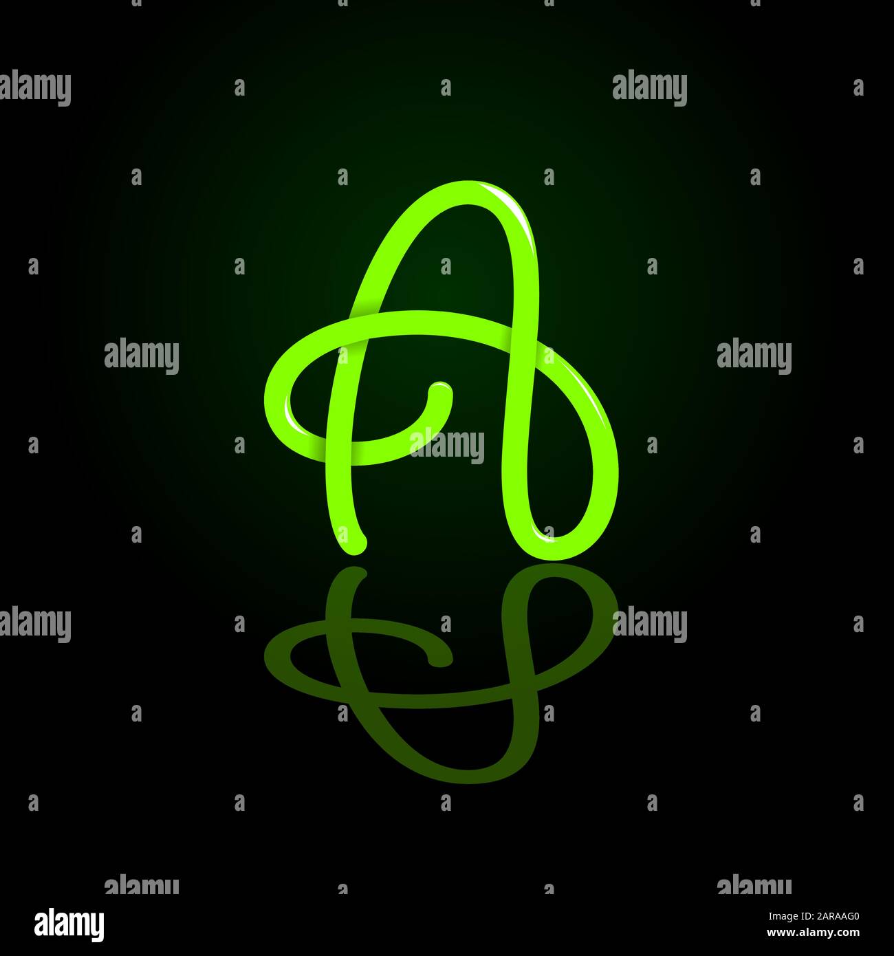 Vector sign letter A, light pipe Stock Vector Image & Art - Alamy