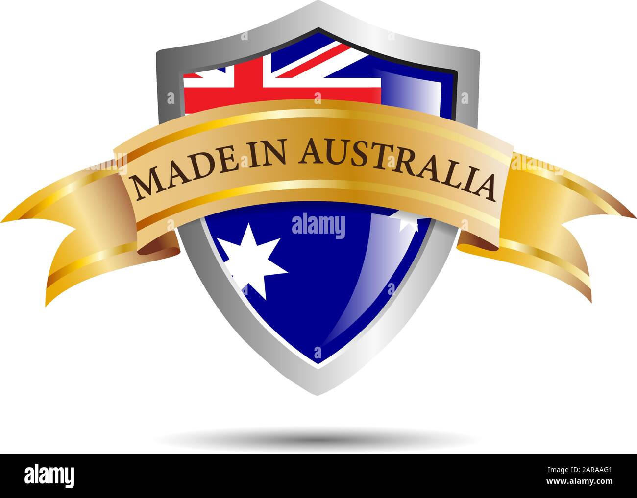 Australia made logo Stock Vector Images - Alamy