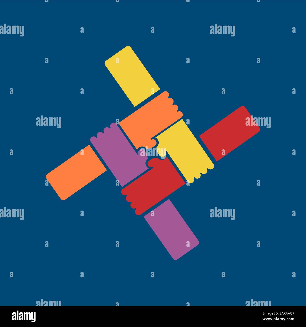 Vector sign teamwork, hands crossed Stock Vector Image & Art - Alamy