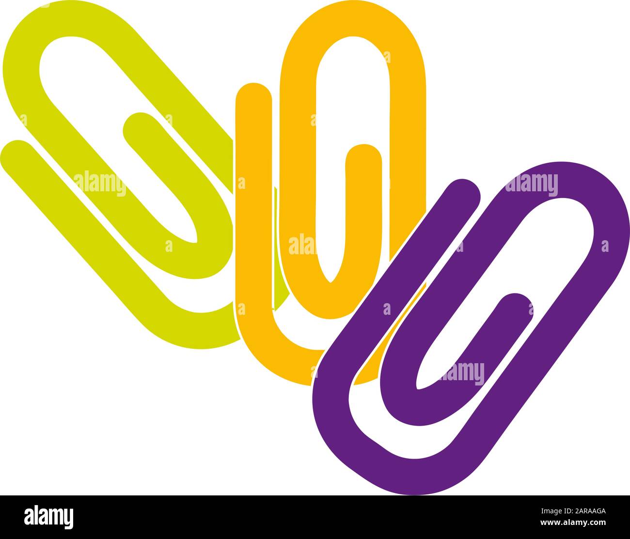 Vector sign colorful clips Stock Vector Image & Art - Alamy