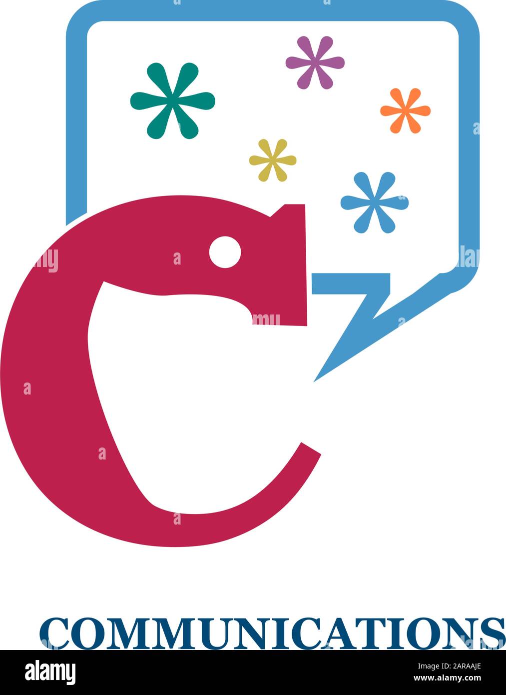 Vector sign letter C, Communications concept Stock Vector Image & Art ...