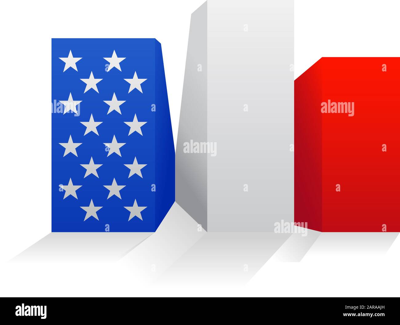 vector sign American construction, boxes and buildings Stock Vector ...