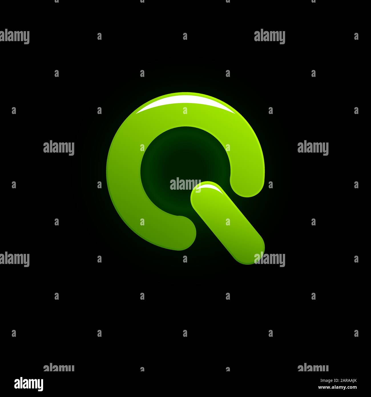 Green font computer hi-res stock photography and images - Alamy
