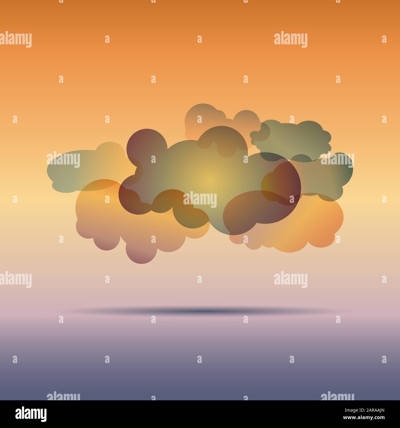 Weather and Sunset Background Stock Vector Image & Art - Alamy
