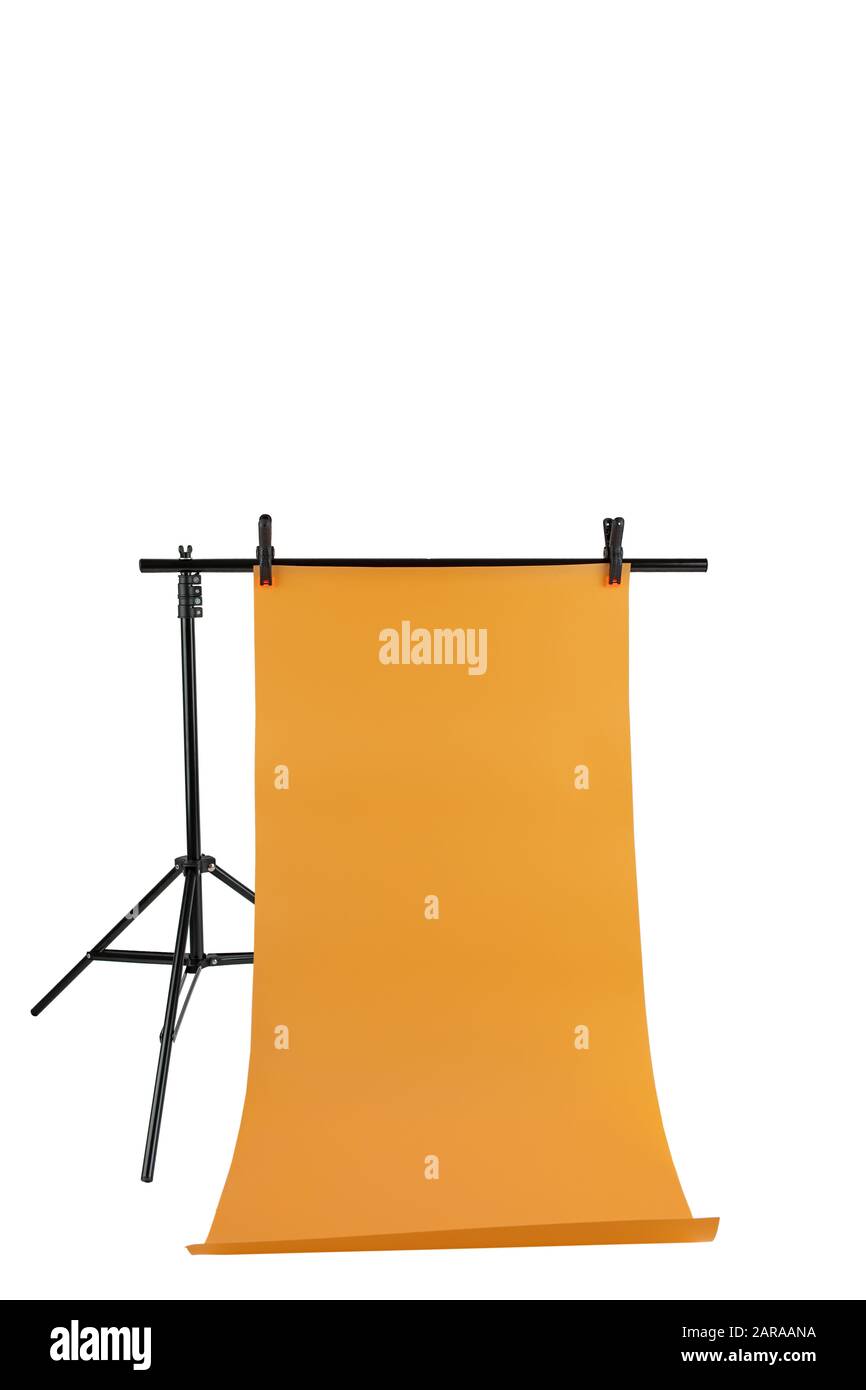 Portable background tripod holder isolated on white background ...