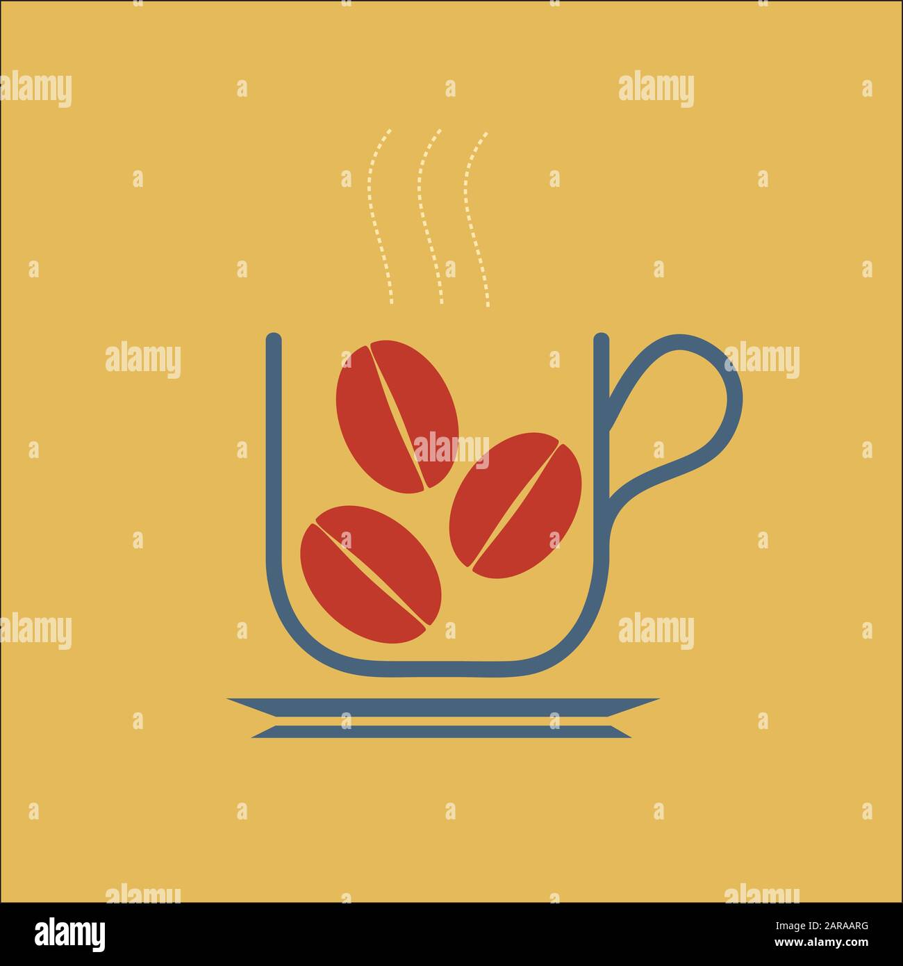 Vector sign cup with coffee Stock Vector Image & Art - Alamy