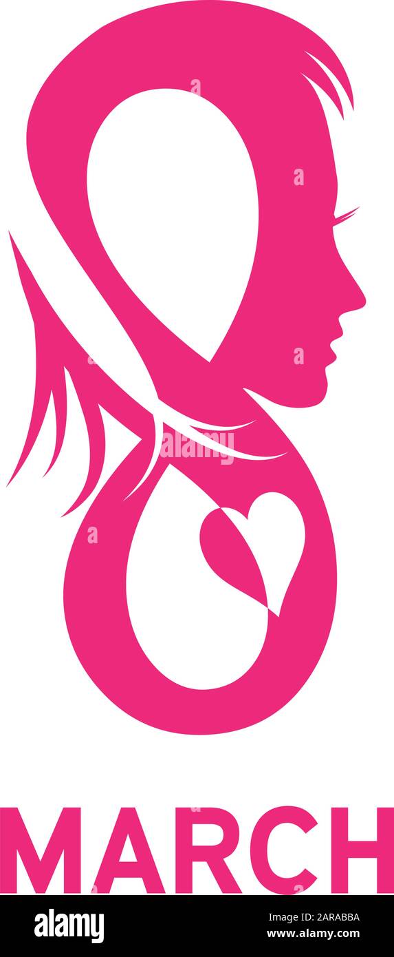 Vector sign 8 march, women's day Stock Vector Image & Art - Alamy