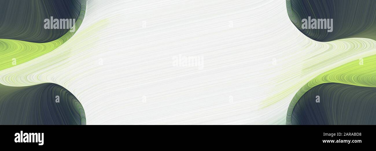 modern horizontal header with linen, dark slate gray and dark khaki ...