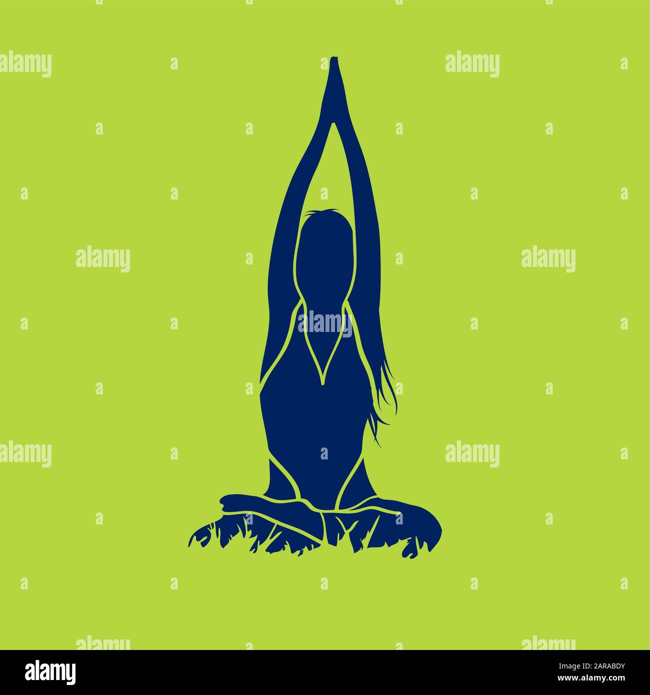 Woman Park Relax Spa Stock Vector Images Alamy