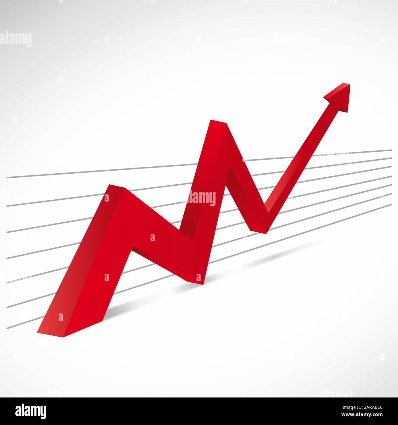 Vector red financial growth Stock Vector Image & Art - Alamy