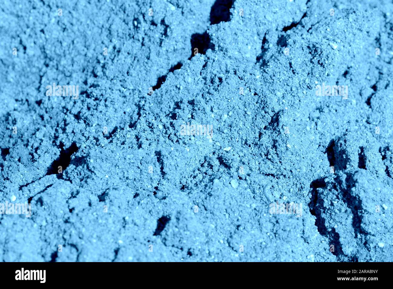 Construction sand texture close-up. Natural abstract background blue ...