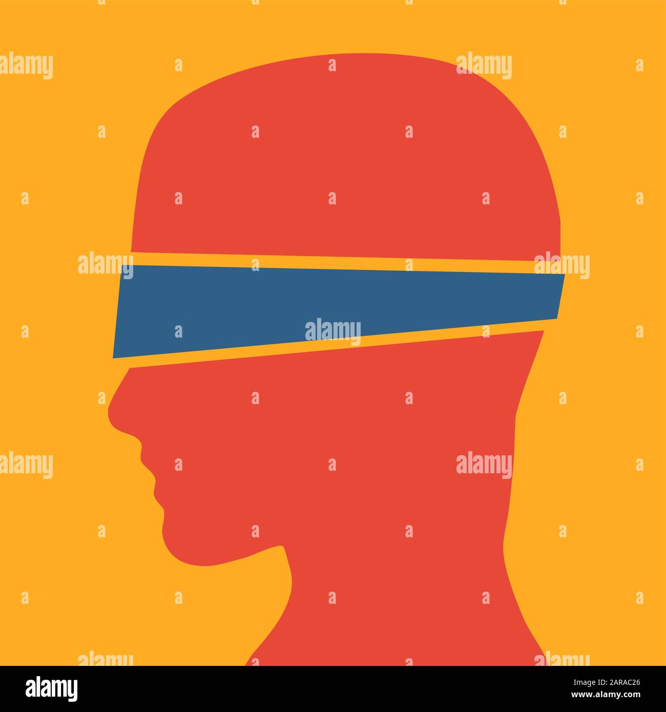 Vector logo blindfolded hi-res stock photography and images - Alamy