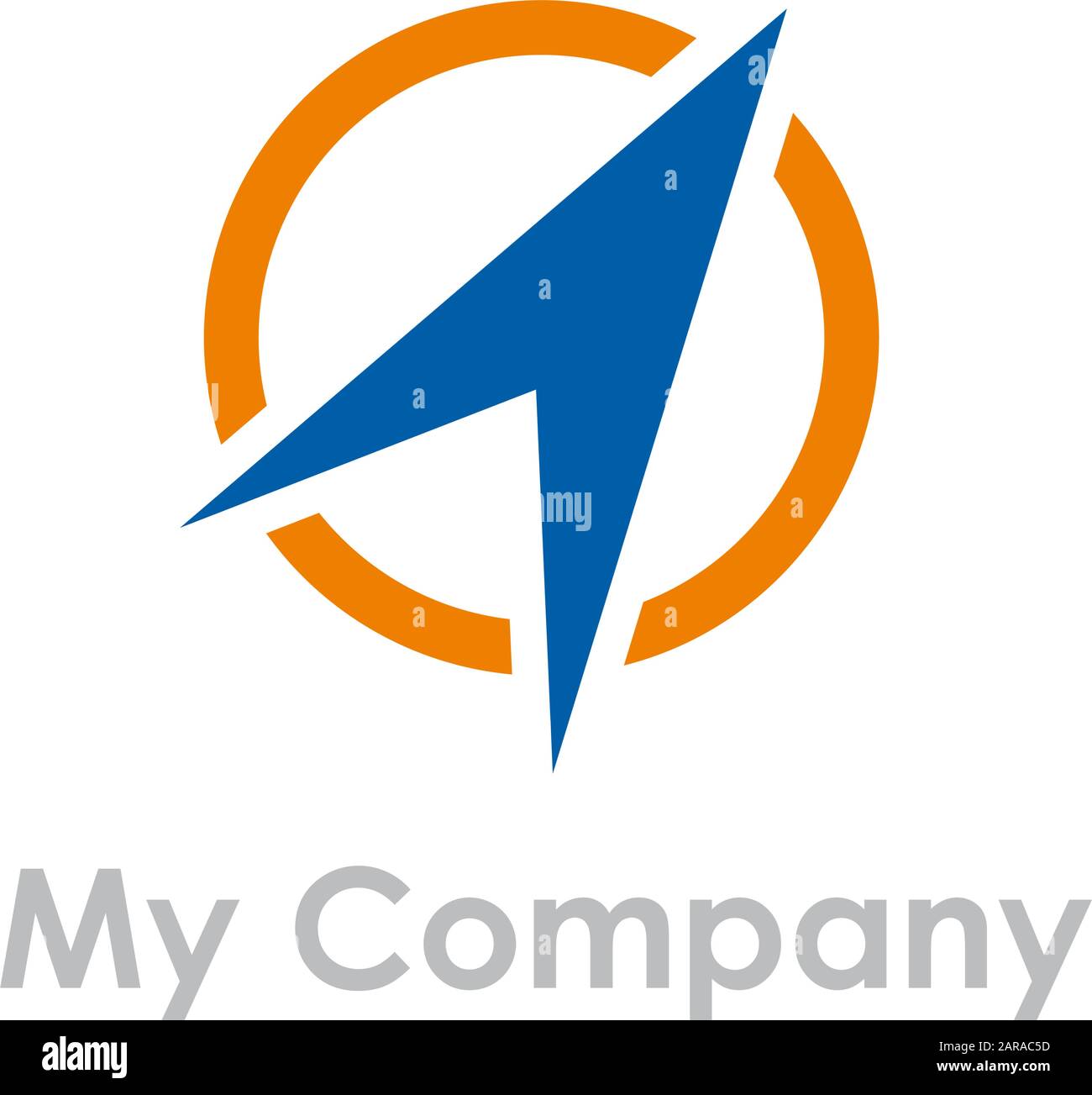 Vector sign arrow on the circle, compass Stock Vector Image & Art - Alamy