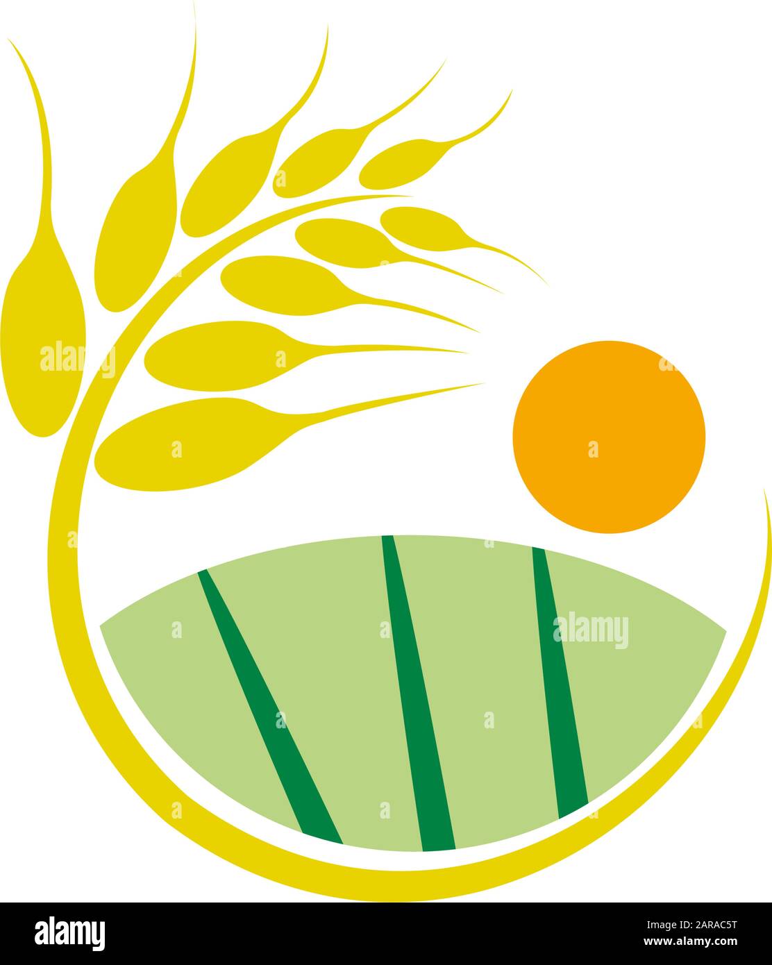 Vector sign wheat on white background Stock Vector Image & Art - Alamy