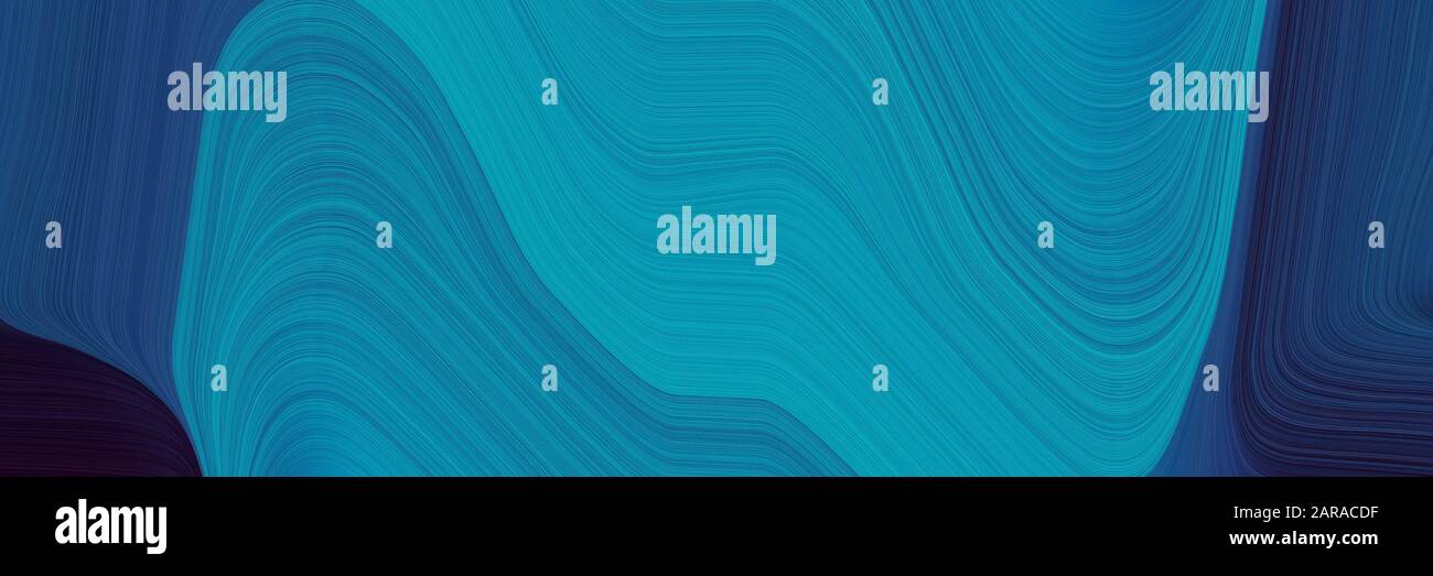 colorful banner design with dark cyan, very dark blue and midnight blue ...