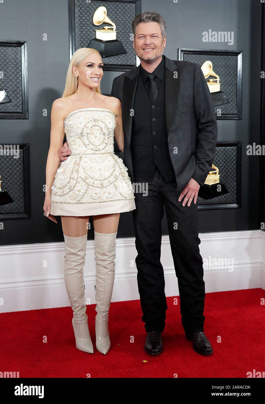 26 January 2020 - Los Angeles, California - Gwen Stefani, Blake Shelton ...