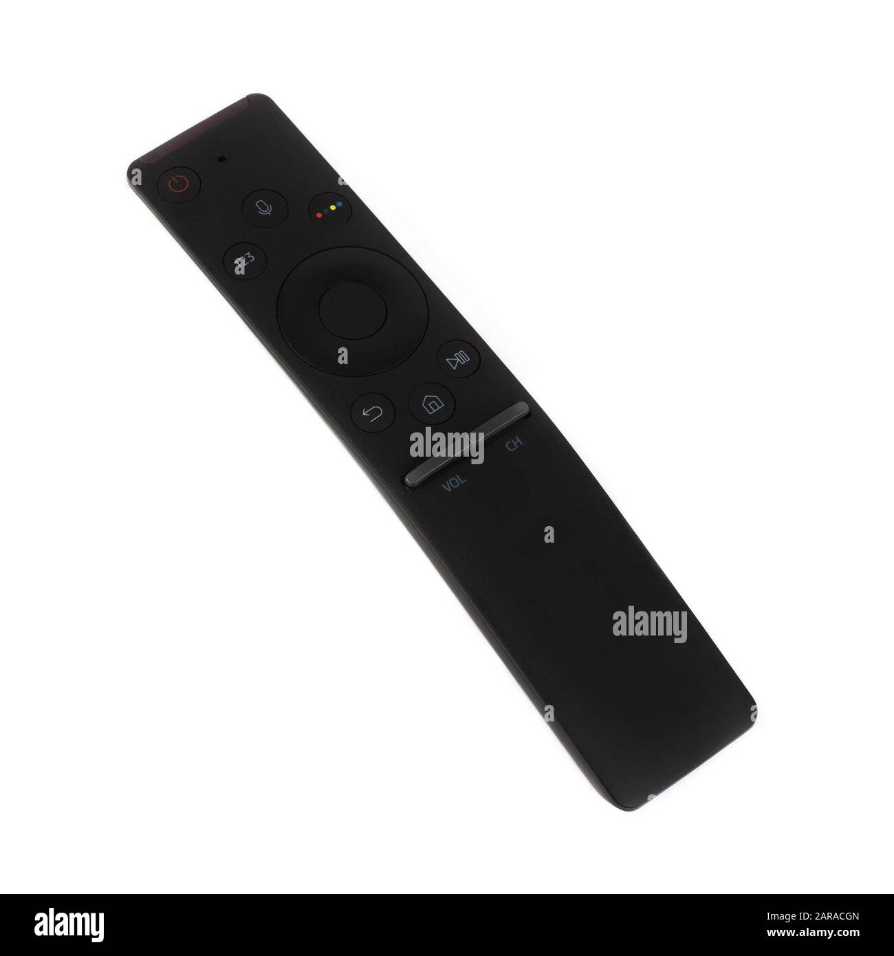 modern smart TV remote control on a white background Stock Photo - Alamy