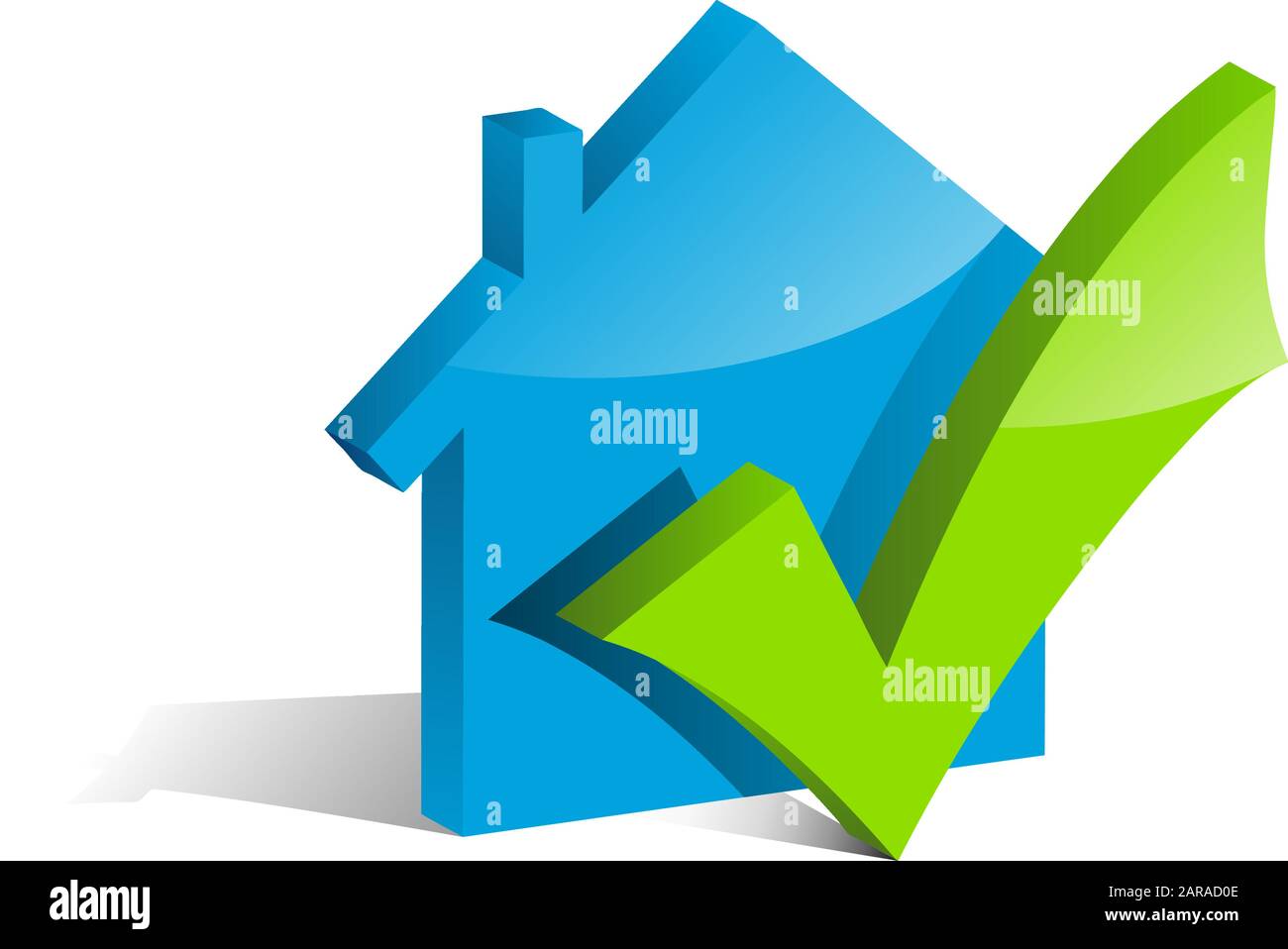 Vector sign check house Stock Vector Image & Art - Alamy
