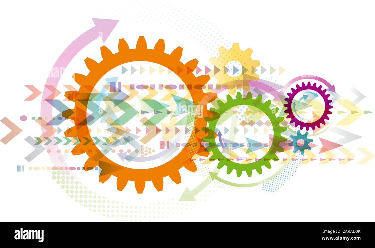 Vector abstract gear background Stock Vector Image & Art - Alamy