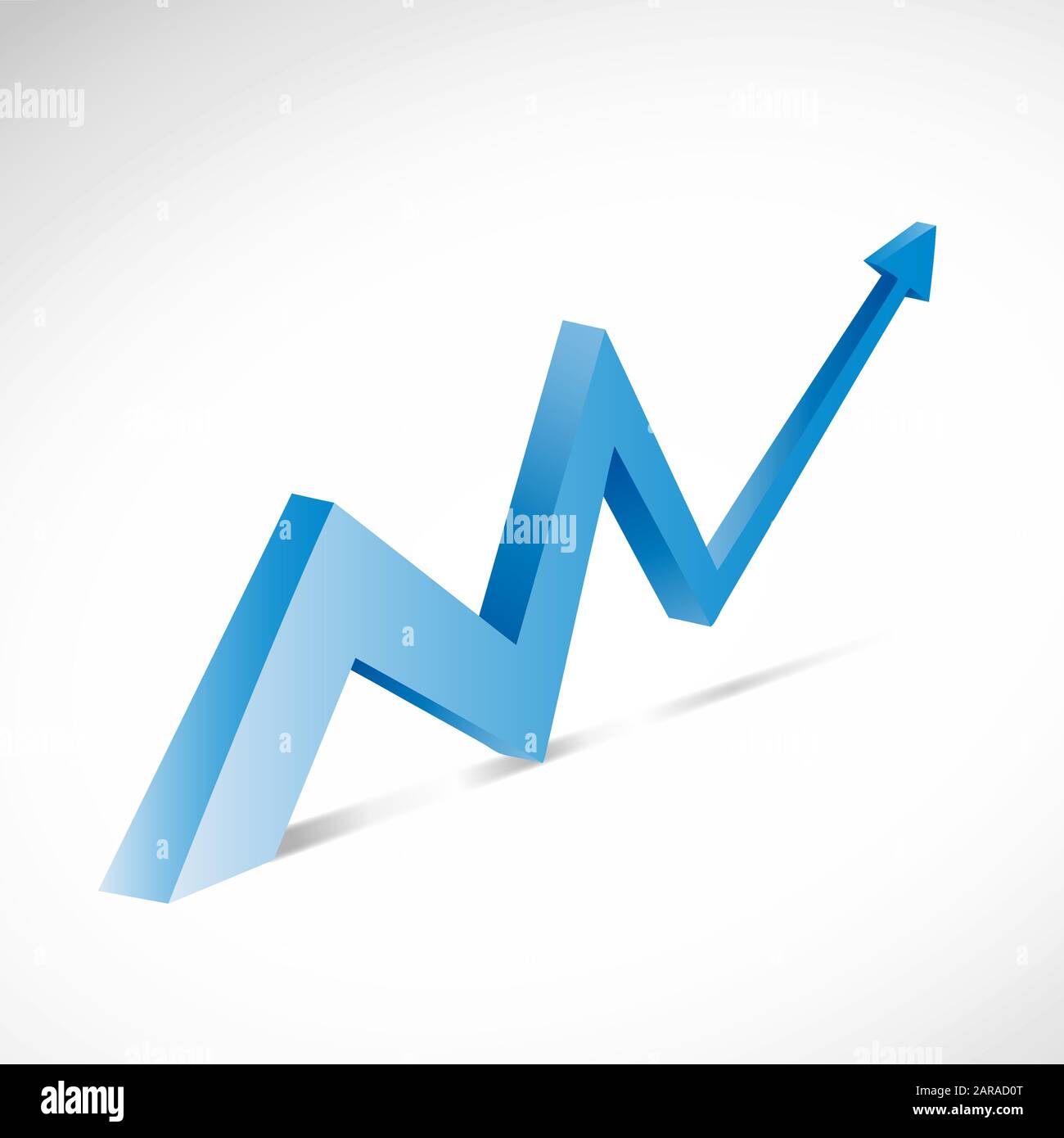 Vector blue financial growth Stock Vector Image & Art - Alamy