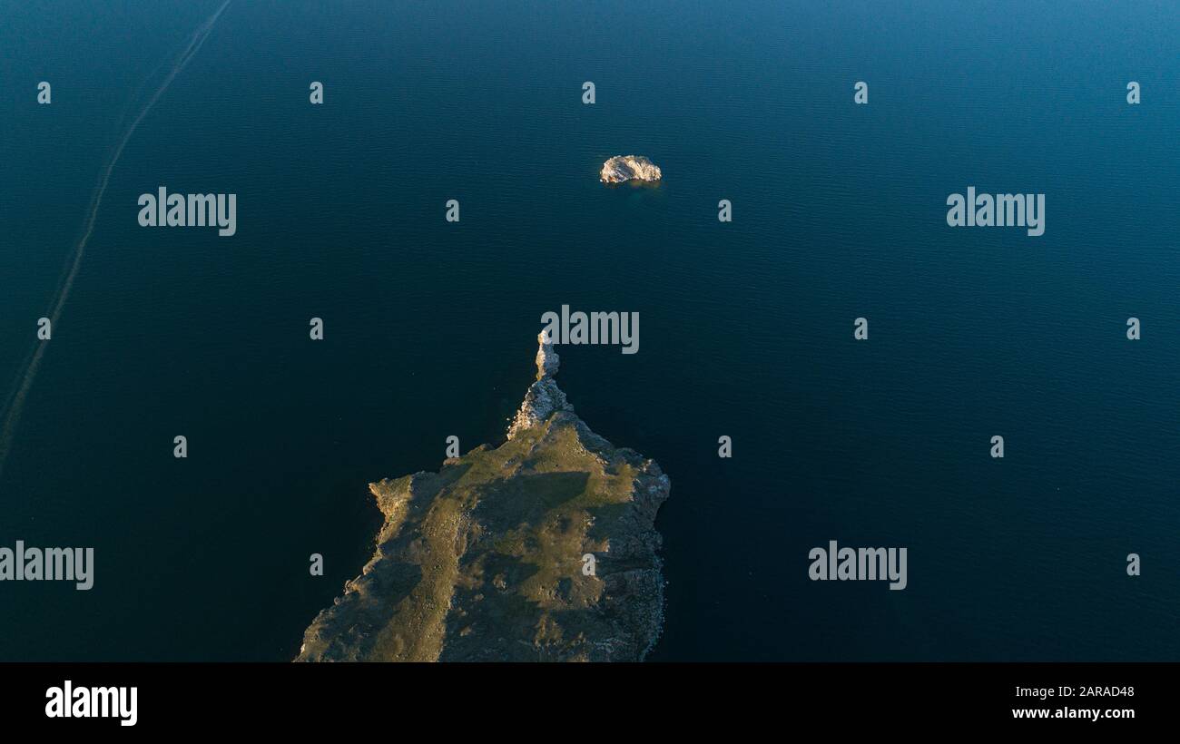 Lake Baikal, Oltrek island. Irkutsk region, Russia Stock Photo - Alamy