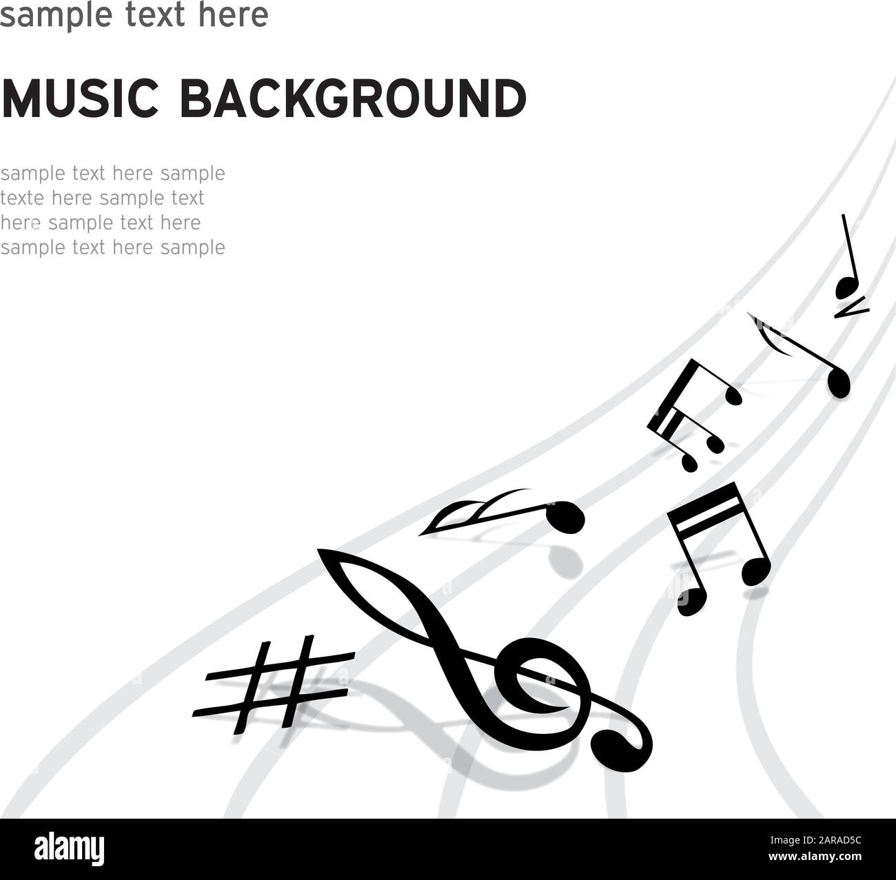 Vector music background Stock Vector Image & Art - Alamy