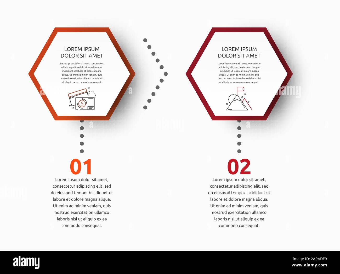 Two hexagons Stock Vector Images - Alamy