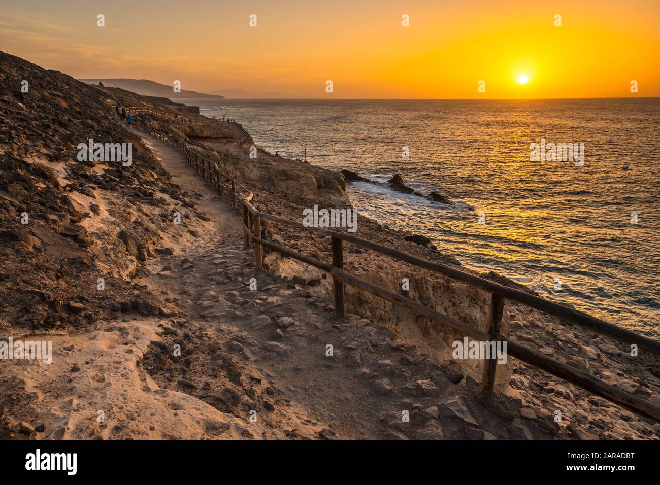 hiking trail along the top of the cliffs Stock Photo - Alamy