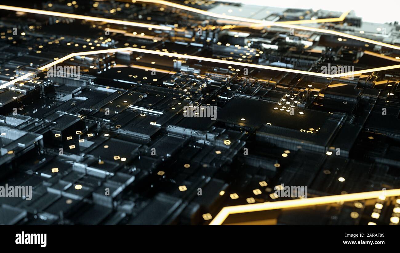 Abstract illustration of a data channel - 3D Render Stock Photo - Alamy