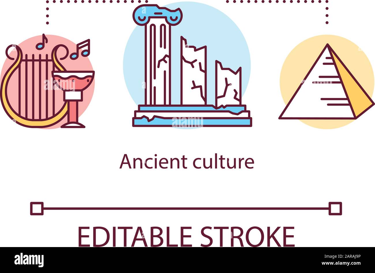 Ruins excavation Stock Vector Images - Alamy