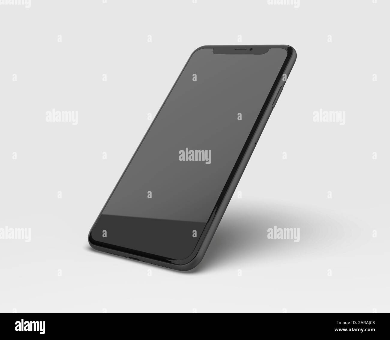 Mobile phone isolated in white background Stock Photo - Alamy