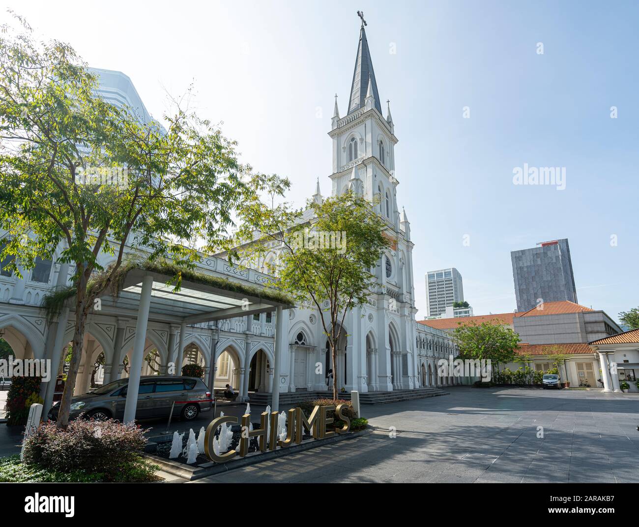 Singapore. January 2020. CHIJMES is a historic building complex in ...