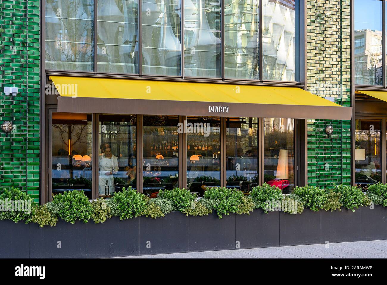 Darby's restaurant in Embassy Gardens in Nine Elms in south London. 19 ...