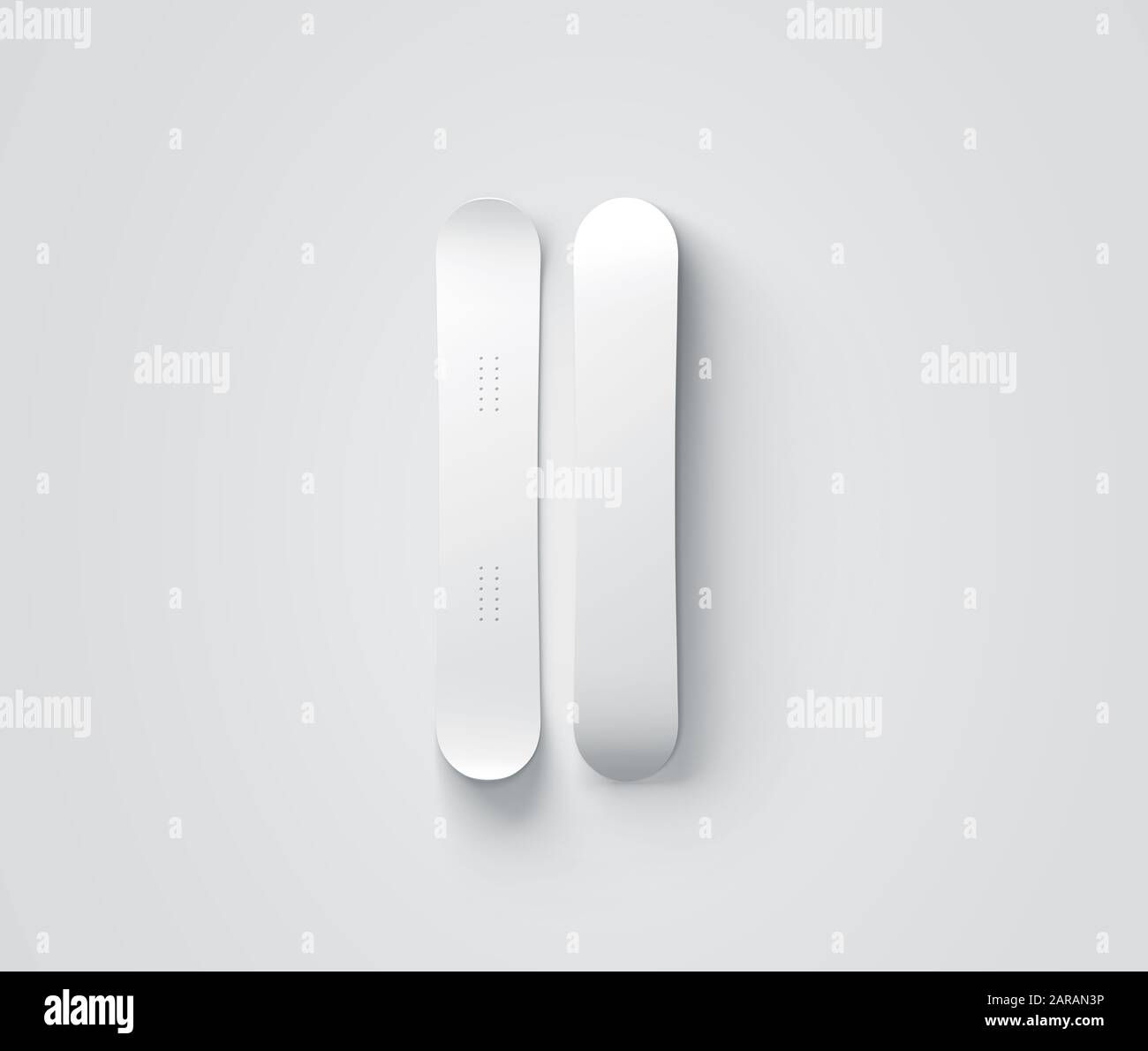 Plain White Snowboard