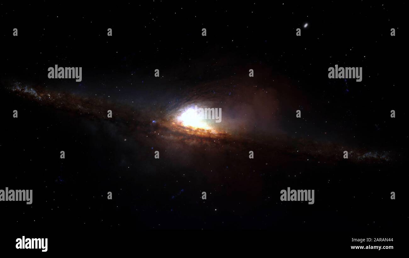 Spiral Galaxy in Space Stars Floating in Space Background some elements ...