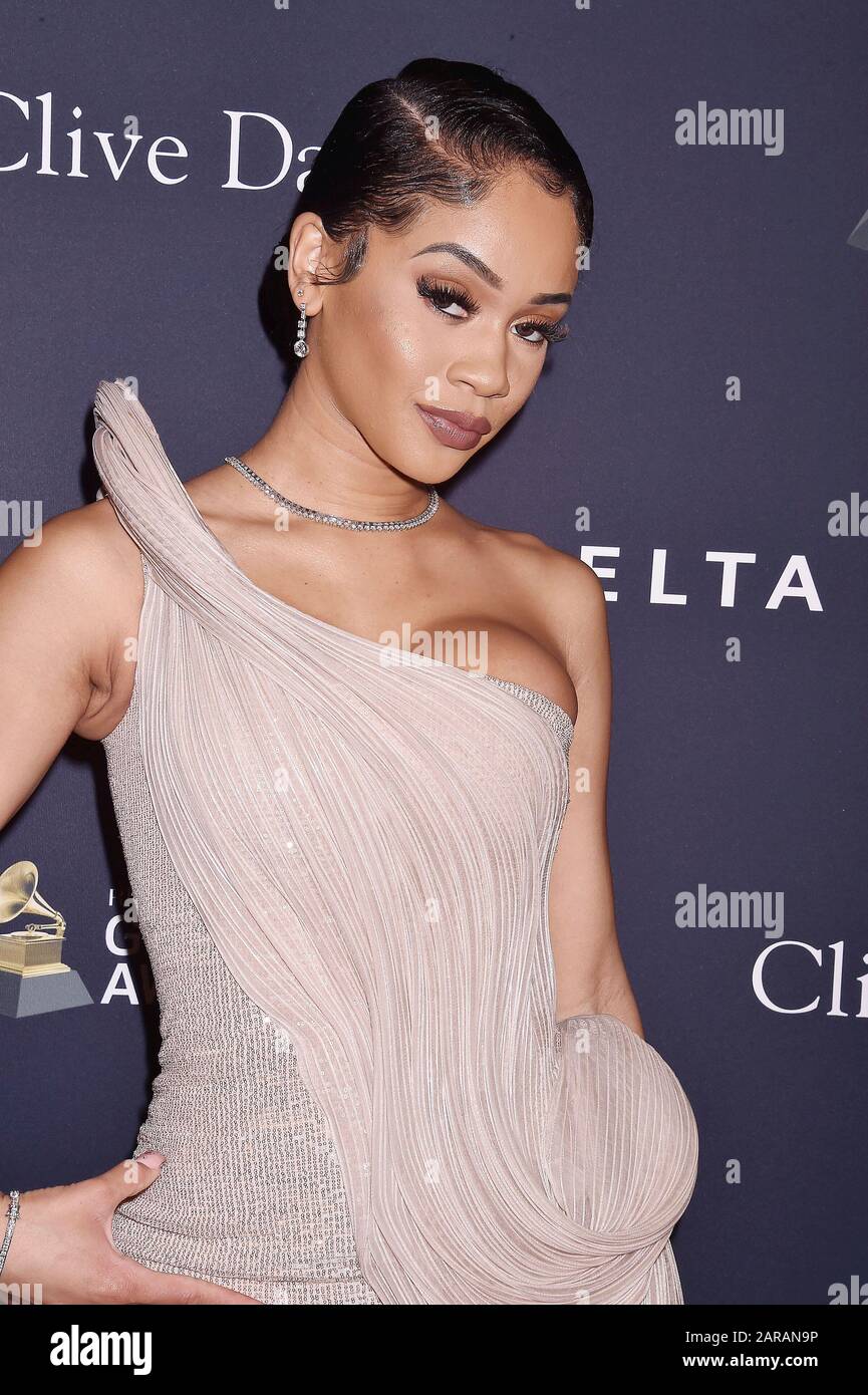 BEVERLY HILLS, CA - JANUARY 25: Saweetie attends the Pre-GRAMMY Gala ...