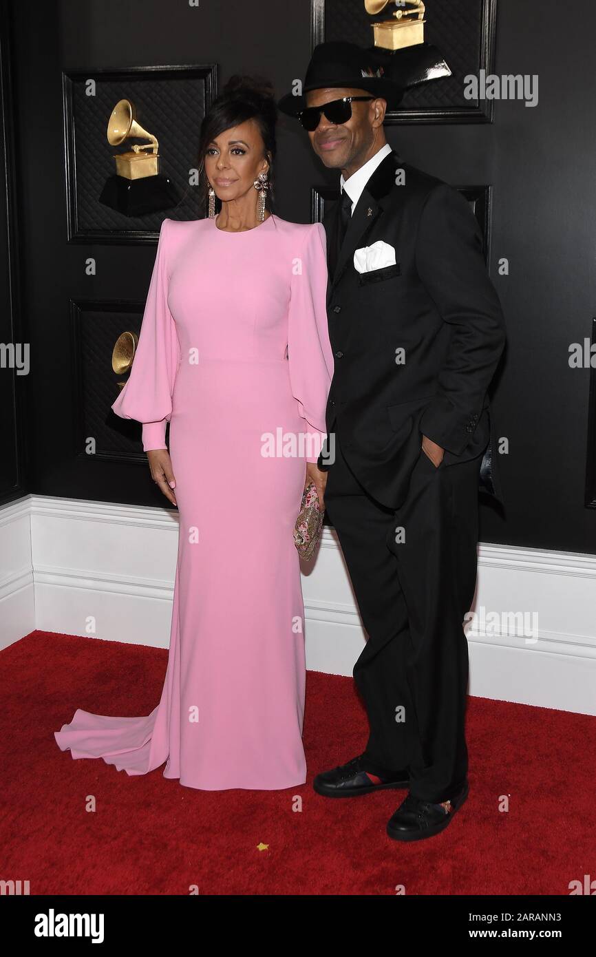 Los Angeles, CA, USA. 26th Jan, 2020. Lisa Padilla, Jimmy Jam arrive at ...