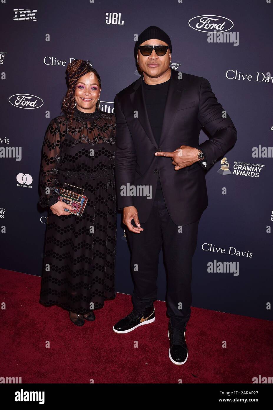 BEVERLY HILLS, CA - JANUARY 25: Simone Smith, LL Cool J attends the Pre ...