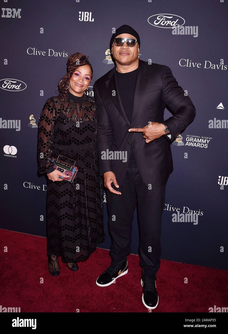 BEVERLY HILLS, CA - JANUARY 25: Simone Smith, LL Cool J attends the Pre ...