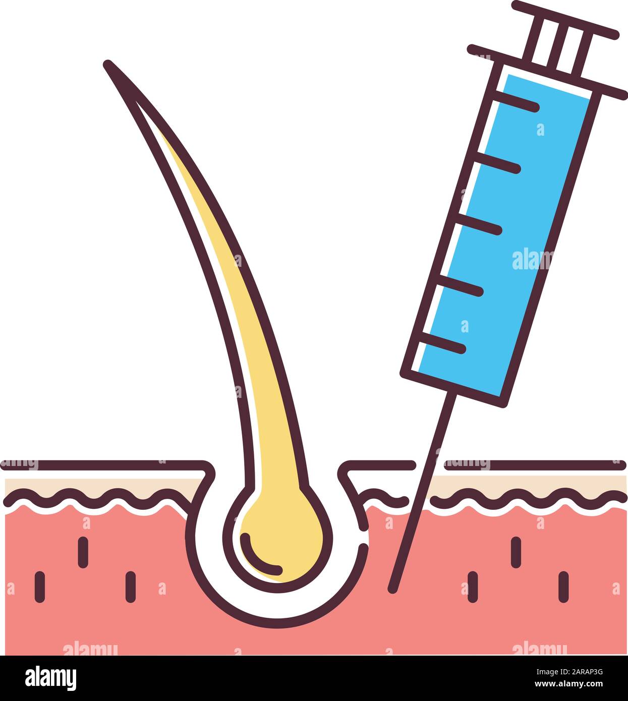 Haircare problem Stock Vector Images - Alamy