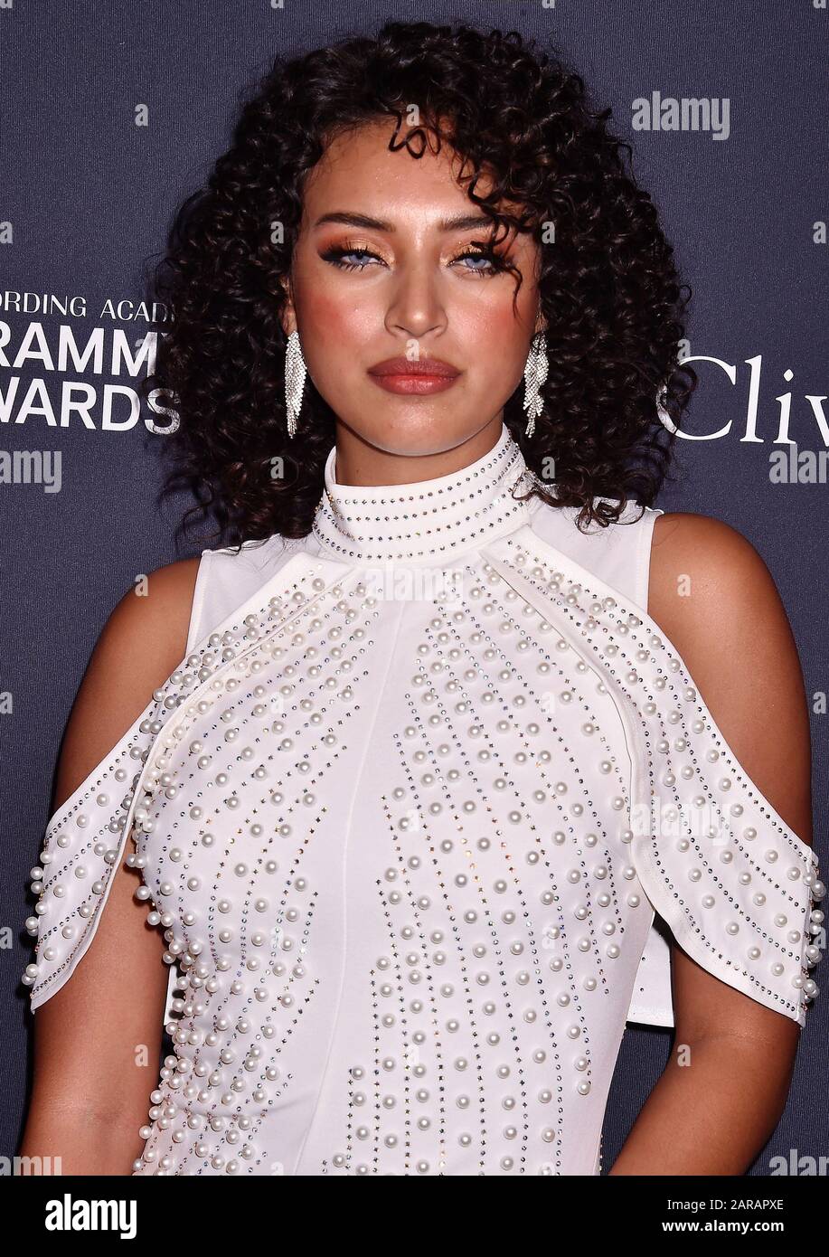 BEVERLY HILLS, CA - JANUARY 25: Sela Vave attends the Pre-GRAMMY Gala ...