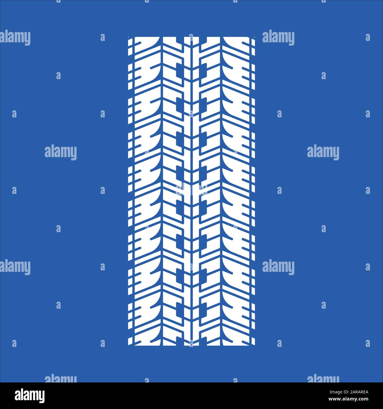 Wheel traces RGB white icon. Detailed automobile, motorcycle street ...